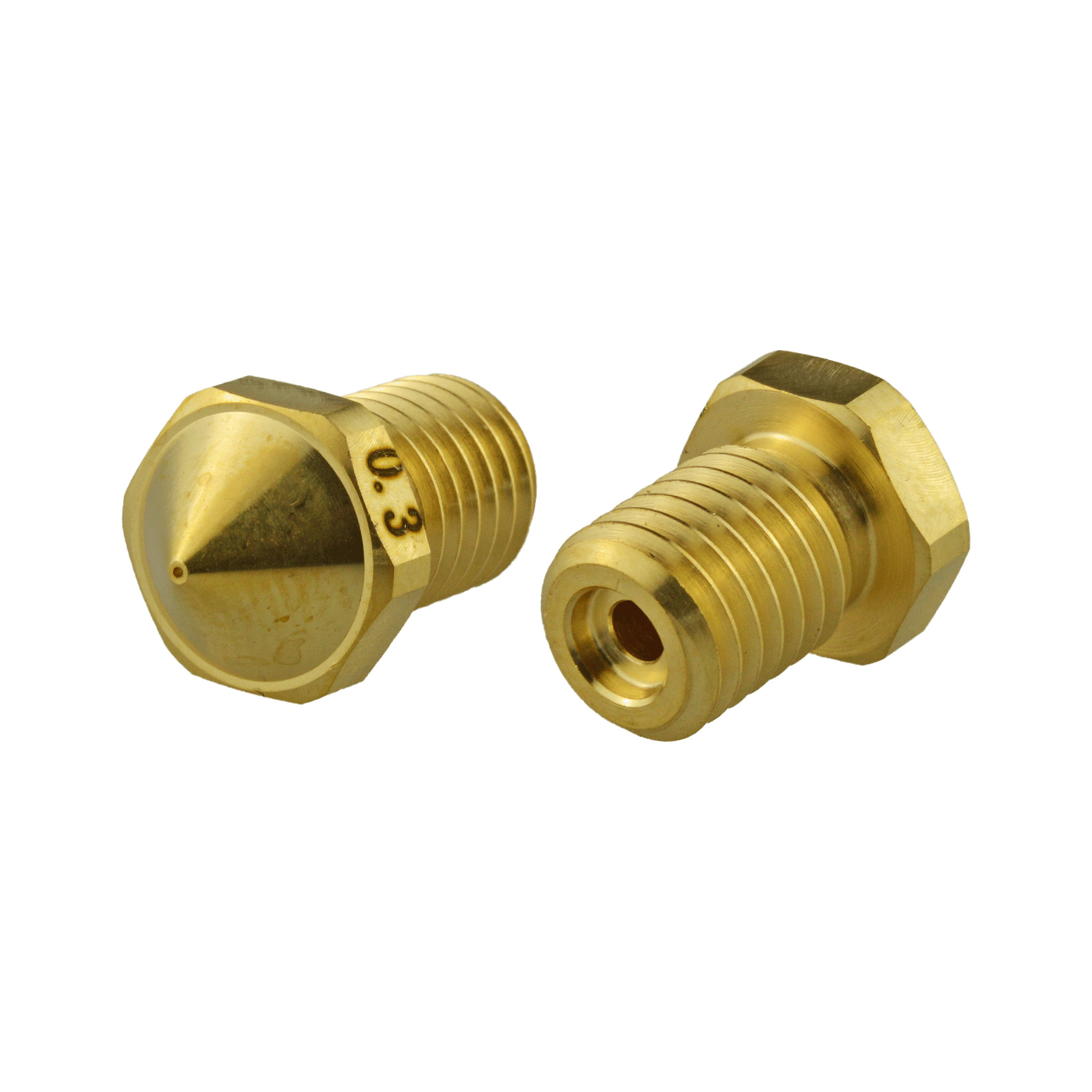 Brass Nozzle 0.3 mm Flashforge Guider 2S (high temperature extruder ...