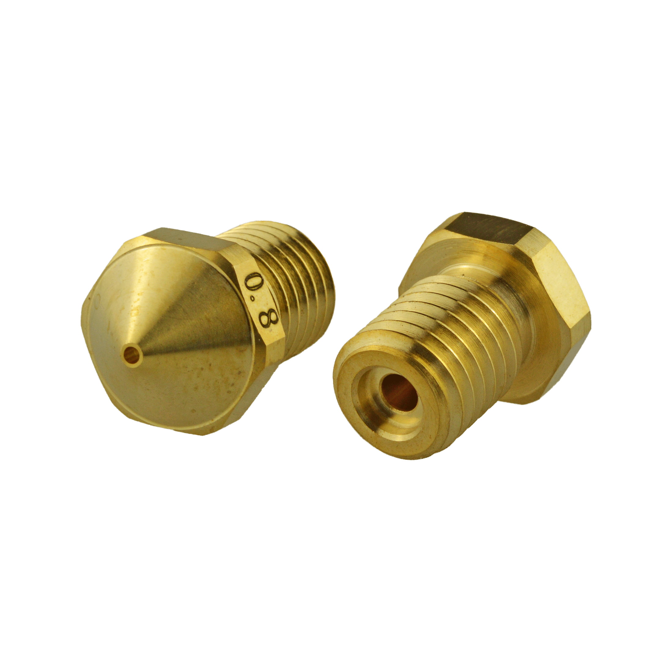 Brass Nozzle 0.8 mm Flashforge Guider 2S (high temperature extruder ...